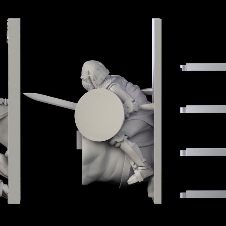 3D Printable Medieval Knight Booknook by Crosslances