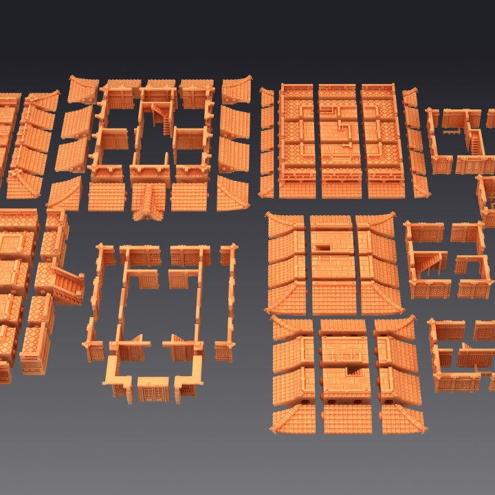 3D Printable Feudal Temple Tower / Monk Building / Japanese Dynasty ...