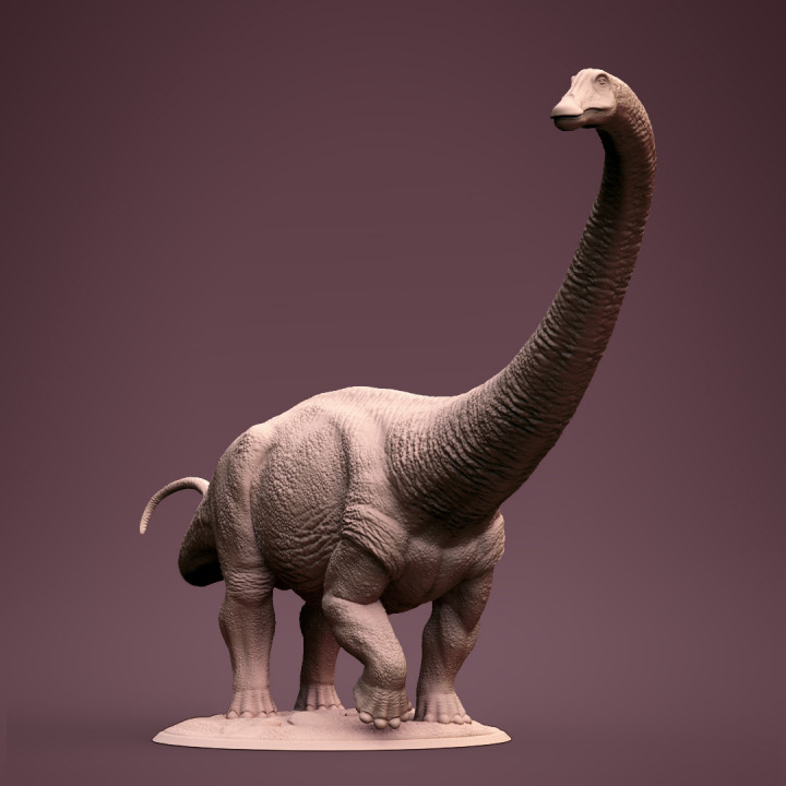 3D Printable Brontosaurus family by clynche art