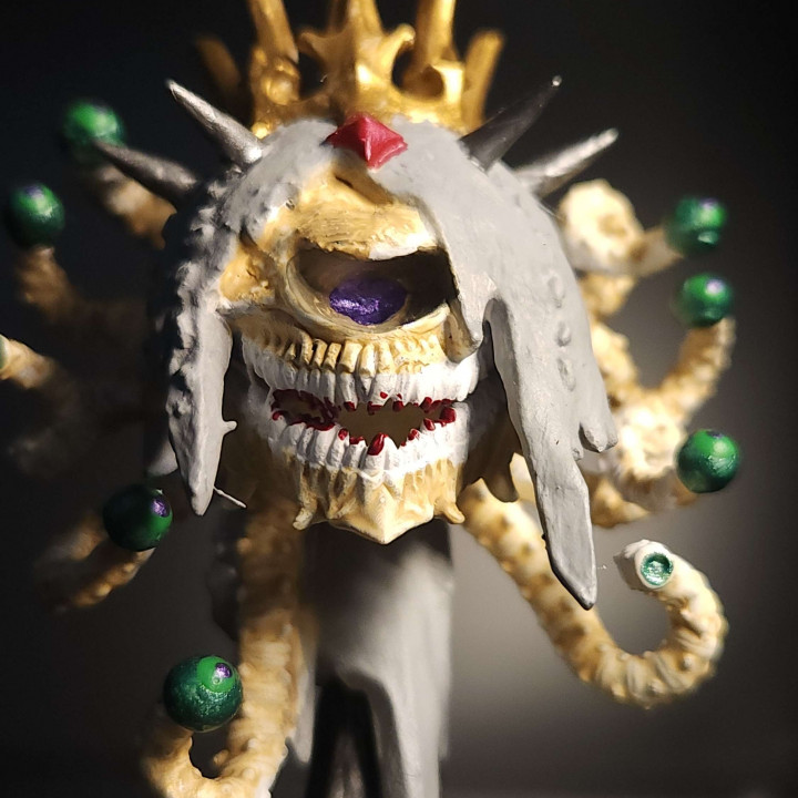 3D Print of Skull and Death Beholder by The_Fallen_One64