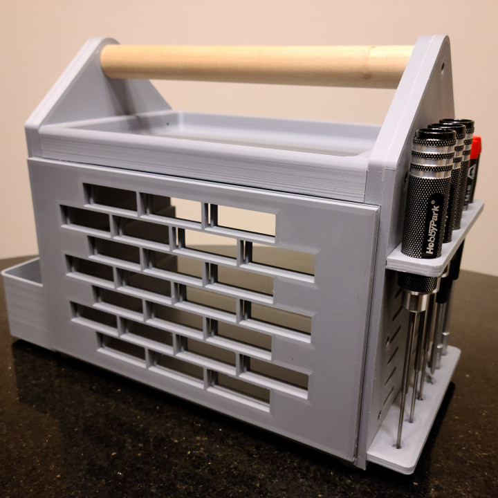 3D Printable Micro RC Parts Box by Derrick B. Williams