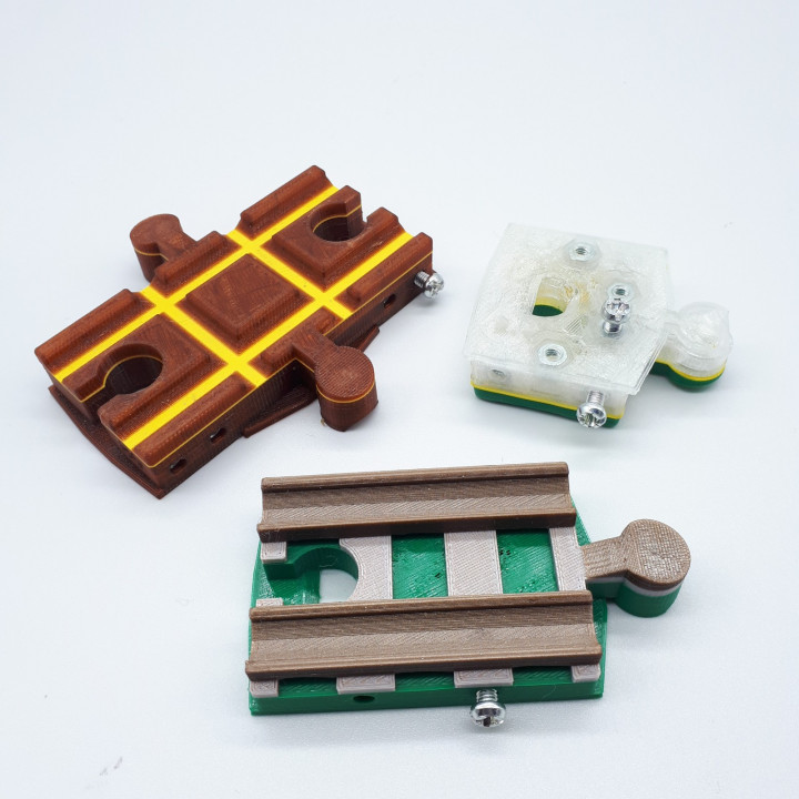 3D Printable BeamBridge9 - ultimate wooden railway bridge system by Dejf