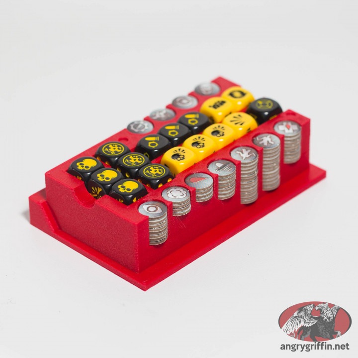 3D Printable Separate Token / Dice and Card Box STLs to suit Necromunda ...