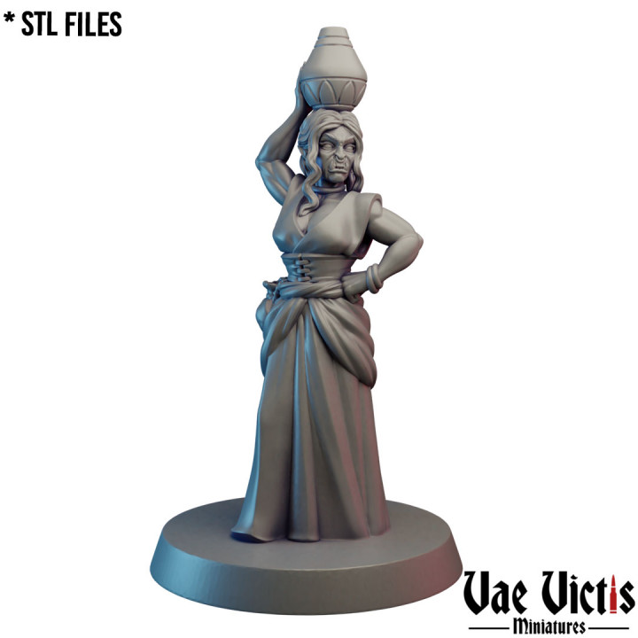3D Printable Orc villager [PRE-SUPPORTED] by Vae Victis Miniatures