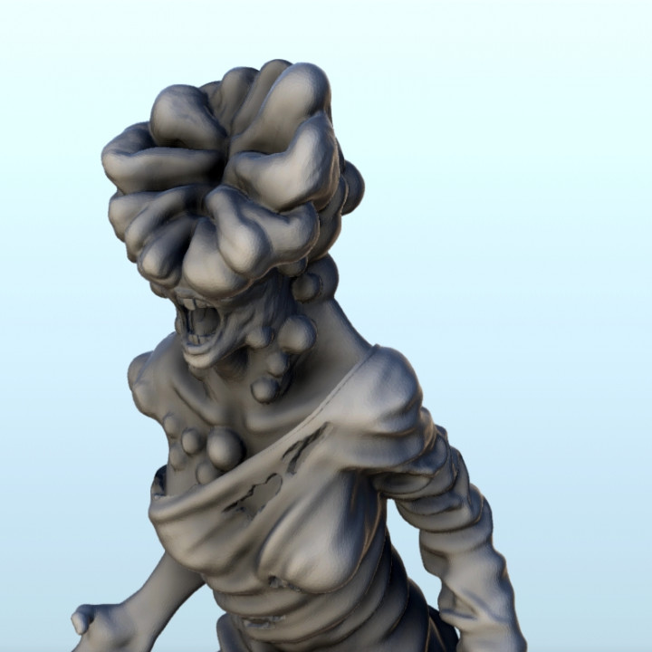 3D Printable Set of six infected creatures and base 12 (+ supported ...