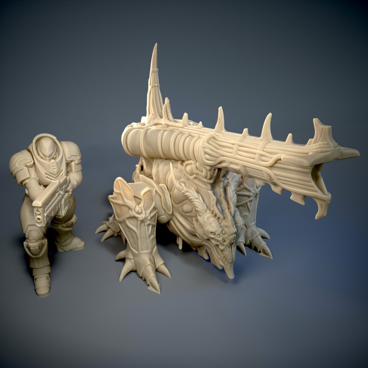 3D Printable Mine Launcher by Mad's Minis