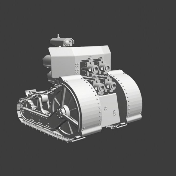 3D Printable Renault Pattern Quad Heavy Banger - Pre-supported by Tiny ...