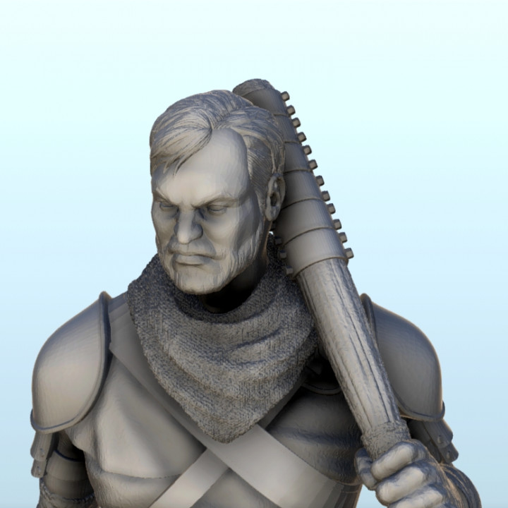 3D Printable Set of two mercenaries 13 (+ supported versions) - Post ...