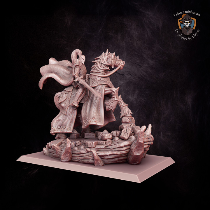 3D Printable Fey Knight by Lubart Miniatures