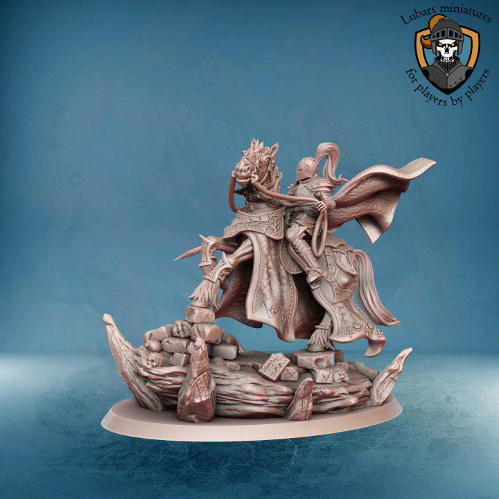 3D Printable Fey Knight by Lubart Miniatures