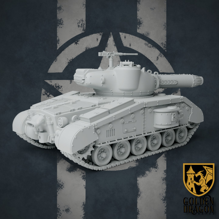 3D Printable United States - M68 Timberwolf Heavy Tank by Golden Dragon ...