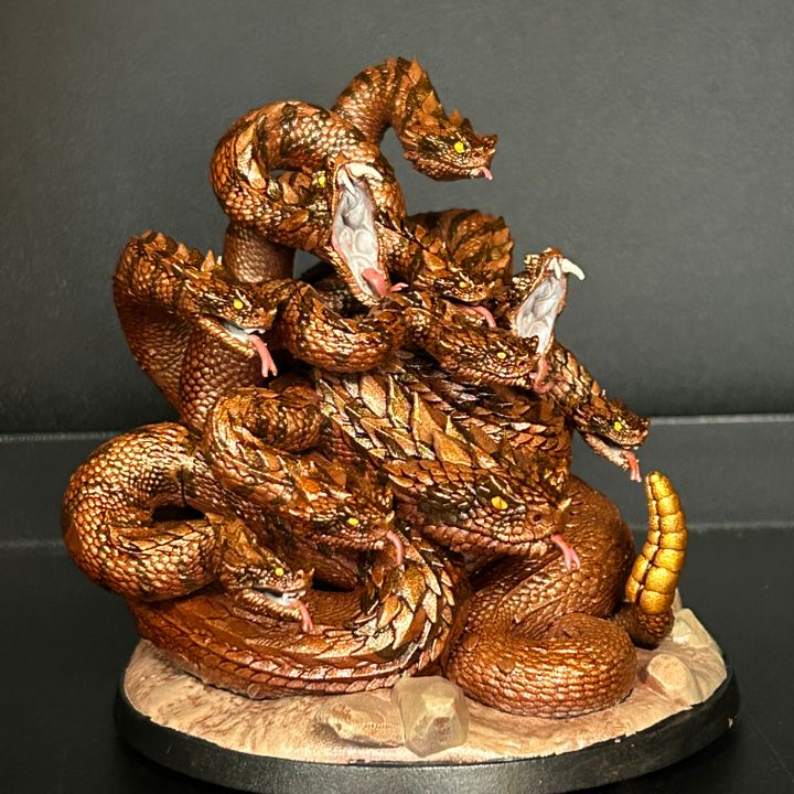 3D Print of Rattle Snake Hydra - Presupported by smackwappidy