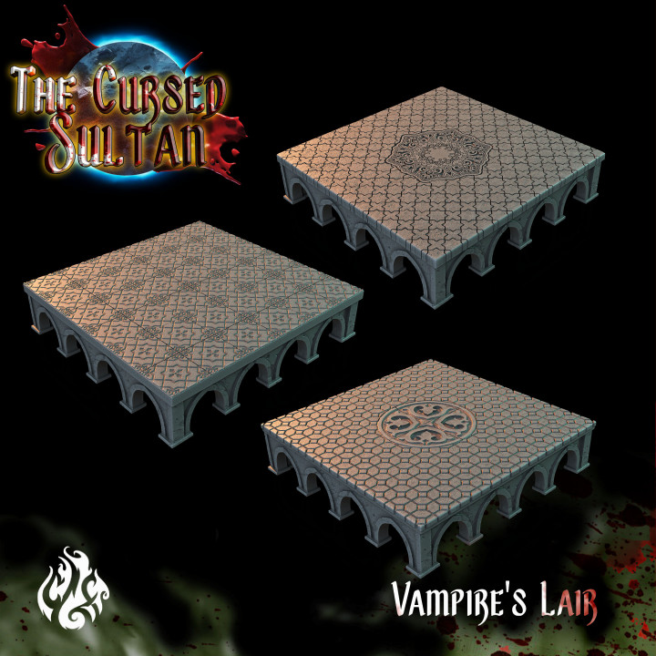 3D Printable Vampire's Lair Terrain Pieces by Crippled God Foundry