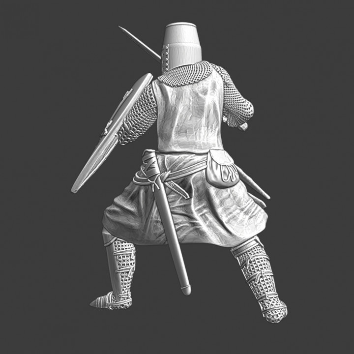 3D Printable Medieval knight - Swerd Brethern/Livonian Knights by ...
