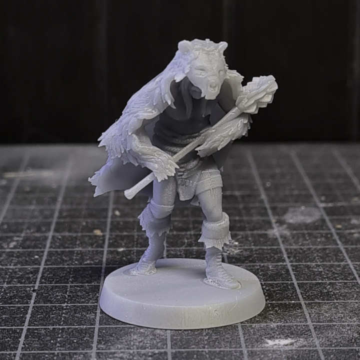 3D Printable Bodvar - The Berserker by Myr Tabletop