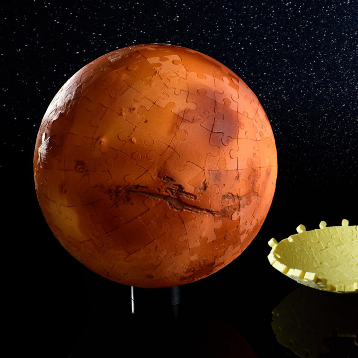 3D Printable The Mars Puzzle by fhuable
