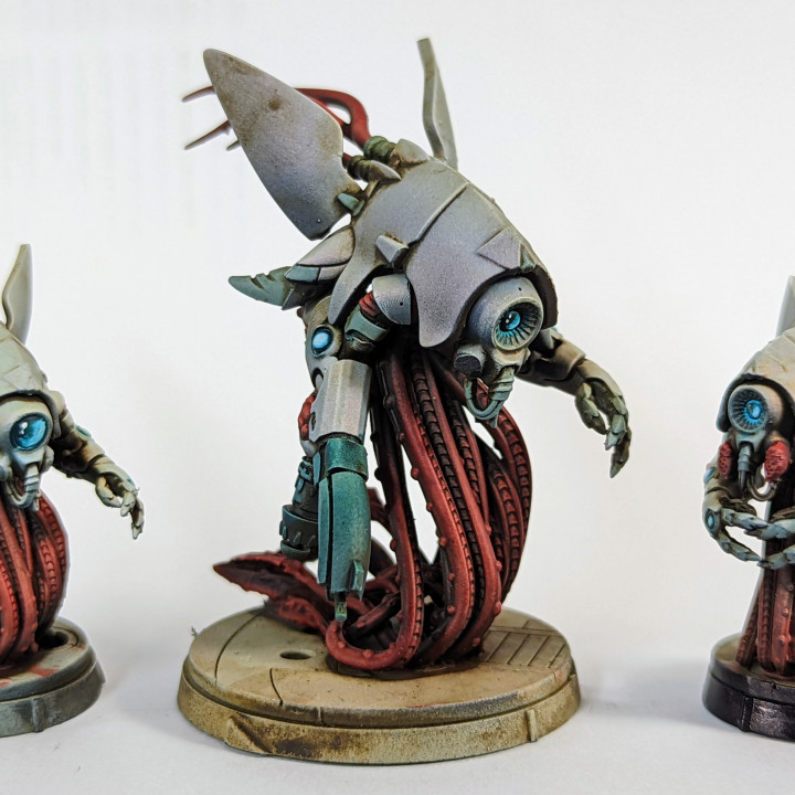 3D Print of Alien BioMech Drones (Modular Kit) by nikfinch