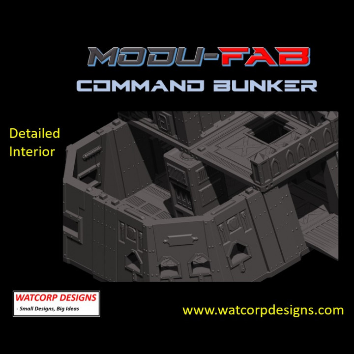 3D Printable Sci-fi Bunker Complex by Watcorp Designs