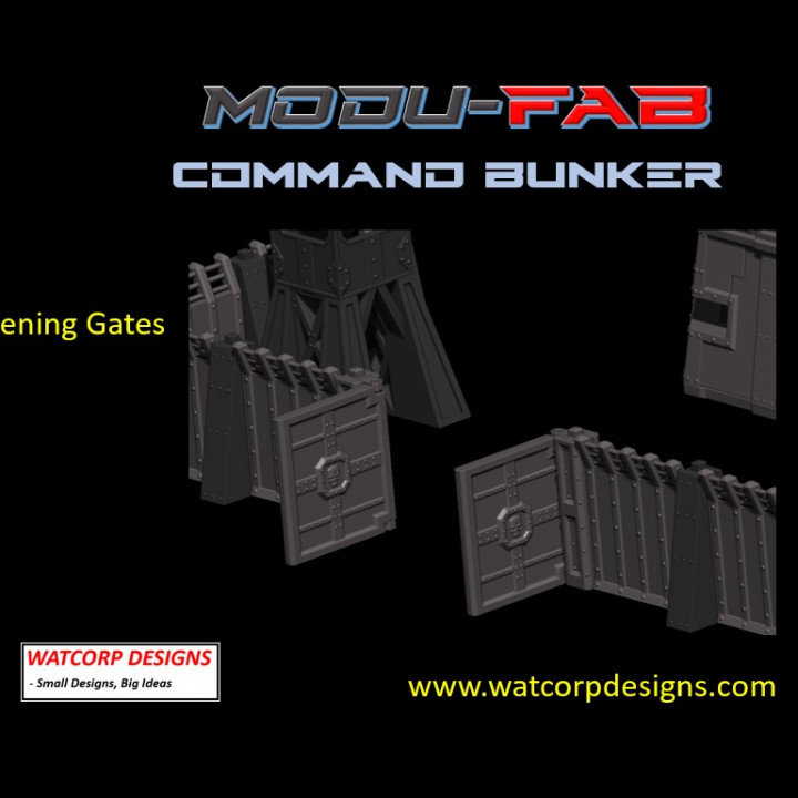 3D Printable Sci-fi Bunker Complex by Watcorp Designs