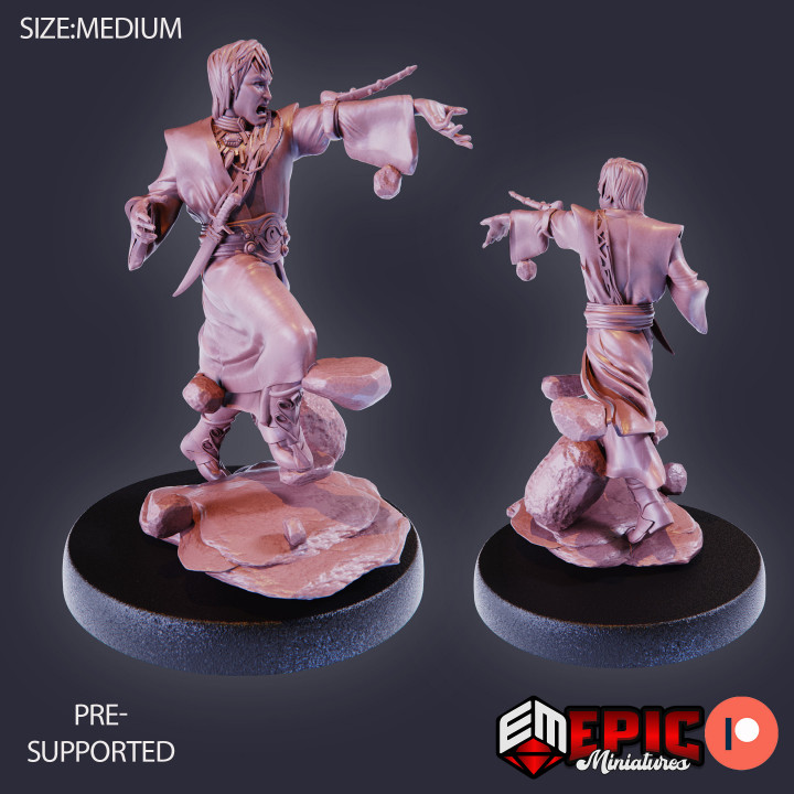 3D Printable Earth Wizard Magic / Human Sorcerer / Wise Magician by ...