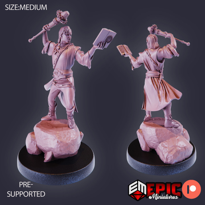 3D Printable Earth Wizard Magic / Human Sorcerer / Wise Magician by ...