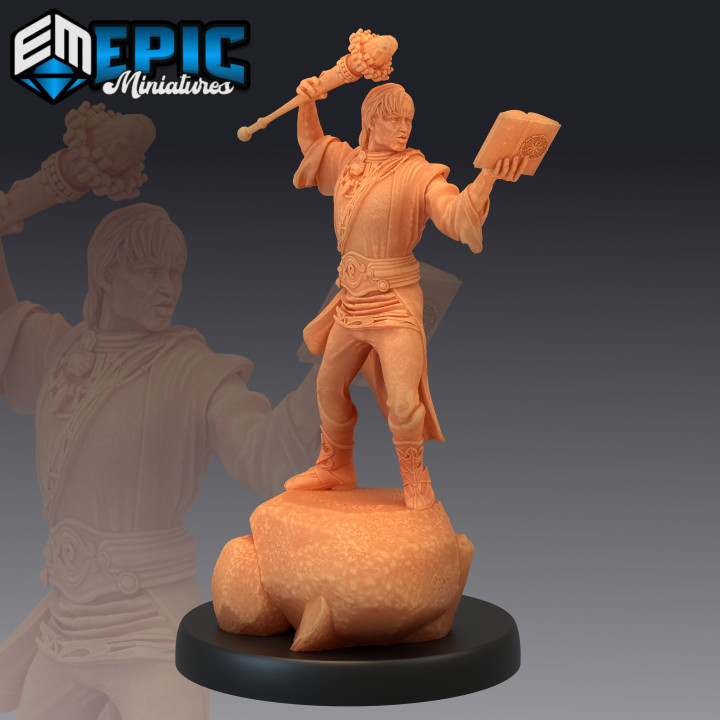3D Printable Earth Wizard Magic / Human Sorcerer / Wise Magician by ...