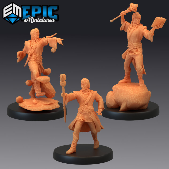 3D Printable Earth Wizard Magic / Human Sorcerer / Wise Magician by ...