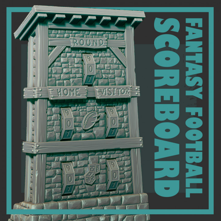 3D Printable Fantasy-Football : Scoreboard counter by RAMDAM