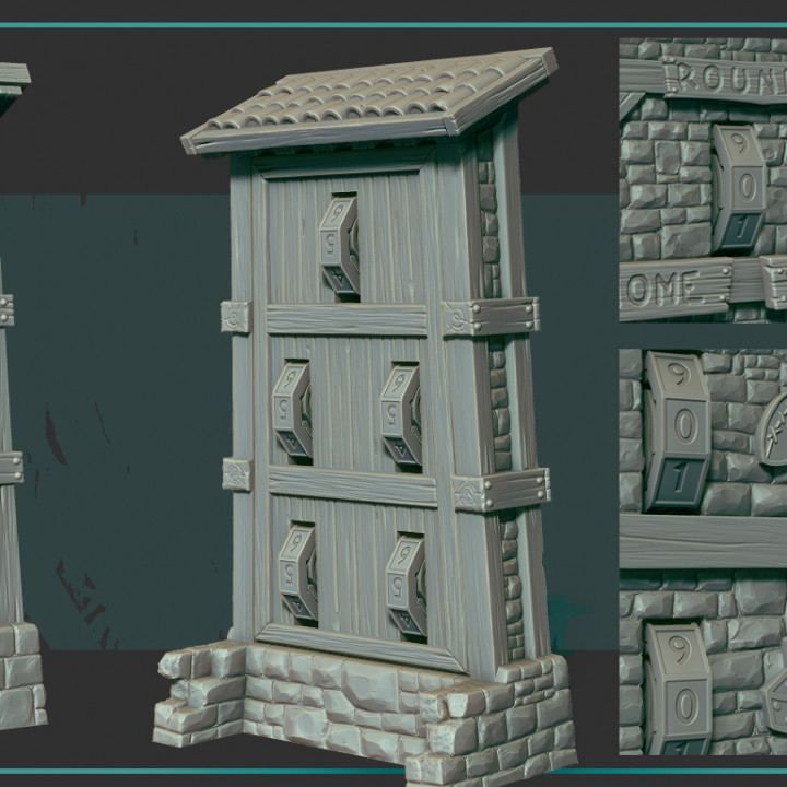 3D Printable Fantasy-Football : Scoreboard counter by RAMDAM