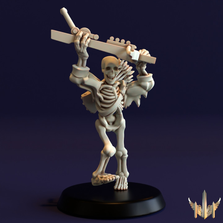 3D Printable Skeleton Grunt Crossbow Pose 03 by Triple Spire Workshop