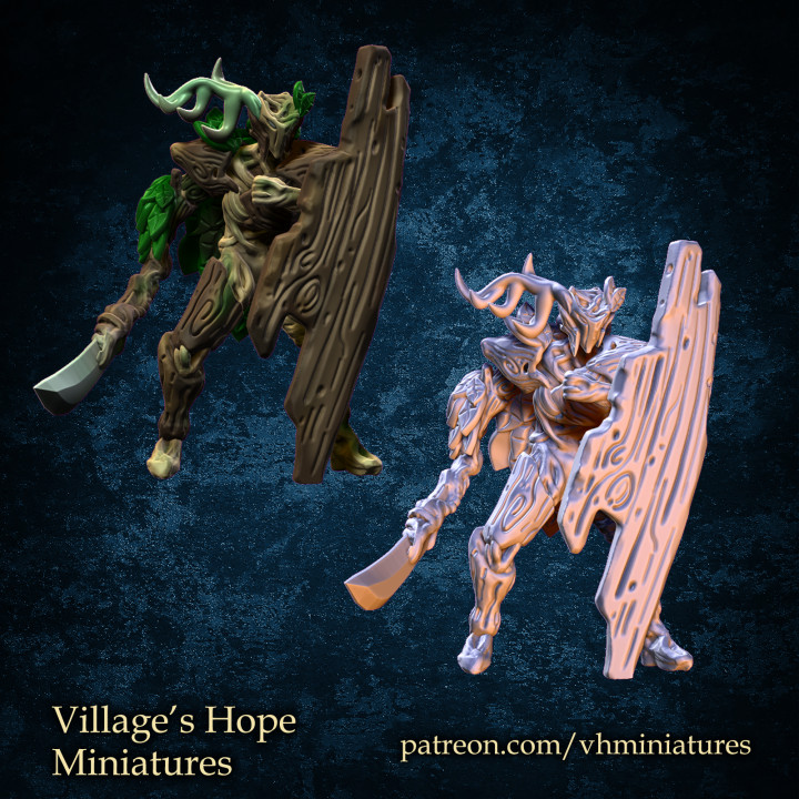 3D Printable Tree Knight ,Guardian of the forest by Village's Hope ...