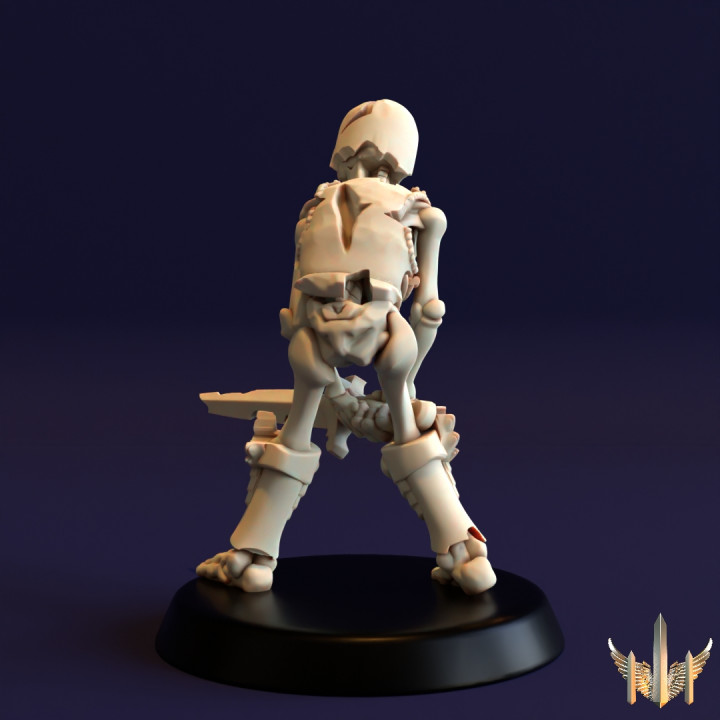 3D Printable Skeleton Grunt Sword Pose 05 by Triple Spire Workshop