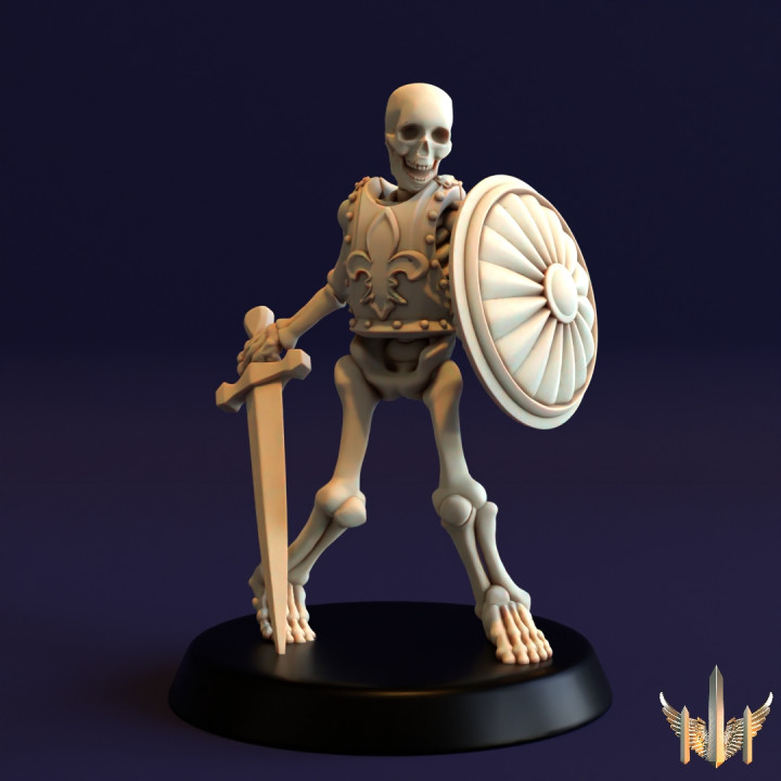 3D Printable Skeleton Grunt Sword Pose 04 by Triple Spire Workshop