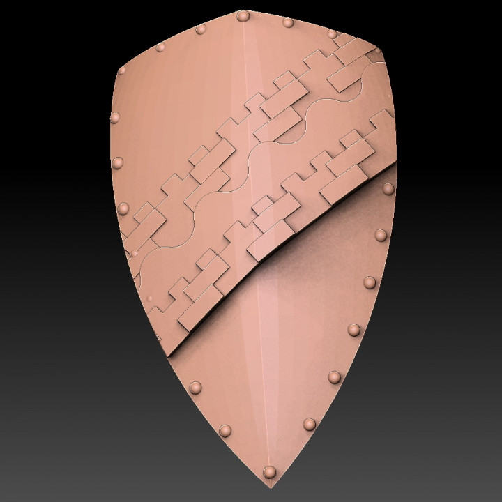 3D Printable Shield Pack Balticum by Sharedog Miniatures