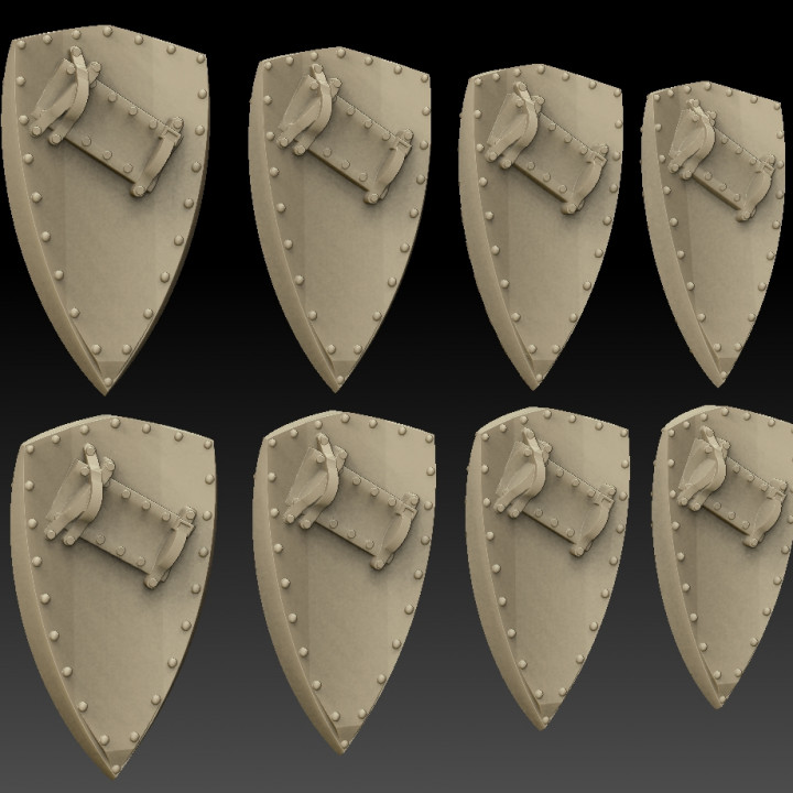 3D Printable Shield Pack Balticum by Sharedog Miniatures