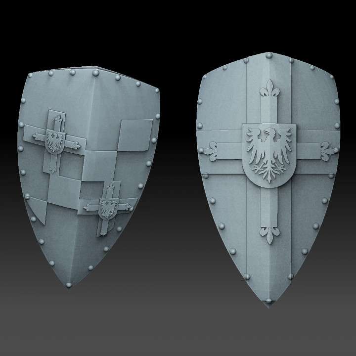 3D Printable Shield Pack Balticum by Sharedog Miniatures