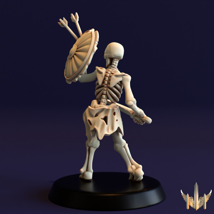 3D Printable Skeleton Grunt Sword Pose 02 by Triple Spire Workshop