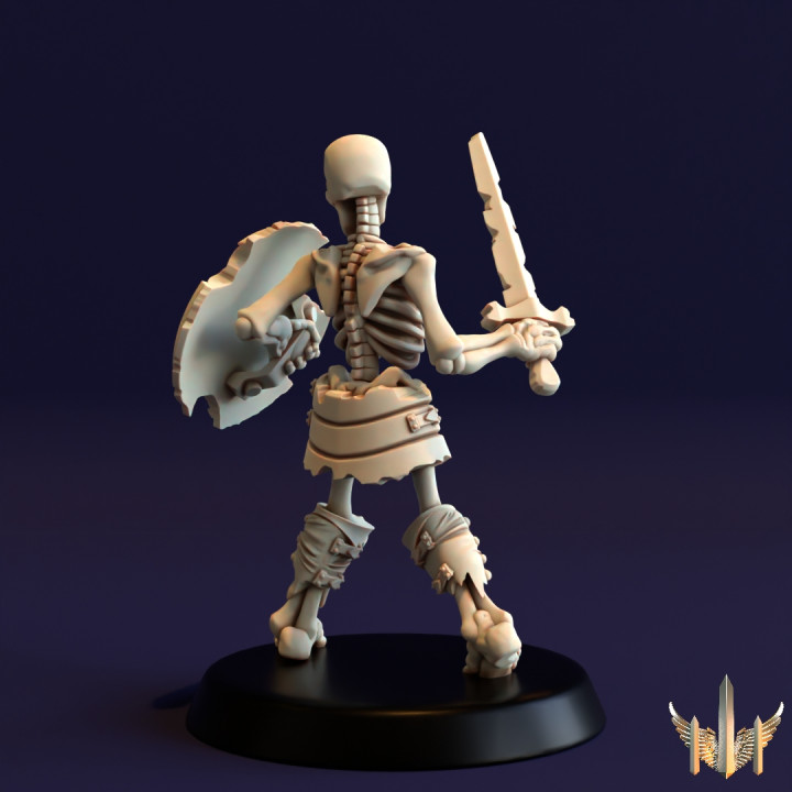 3D Printable Skeleton Grunt Sword Pose 01 by Triple Spire Workshop