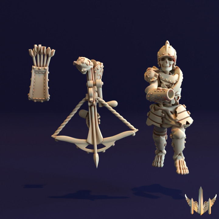 3D Printable Skeleton Commander Sharpshooter Pose 03 by Triple Spire ...