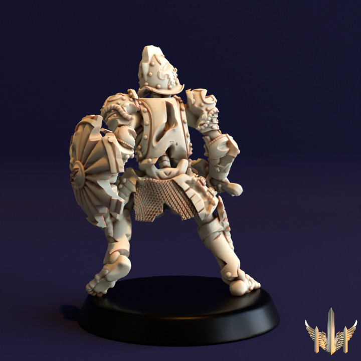 3D Printable Skeleton Commander Sword Pose 03 by Triple Spire Workshop
