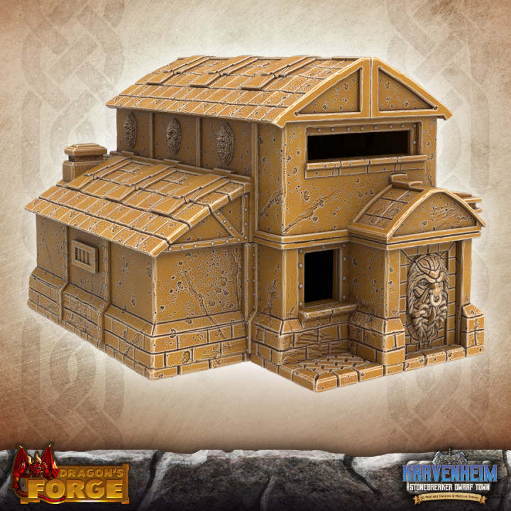 3D Printable Karvenheim: Dwarf Dwelling (Large) by Dragon's Forge ...