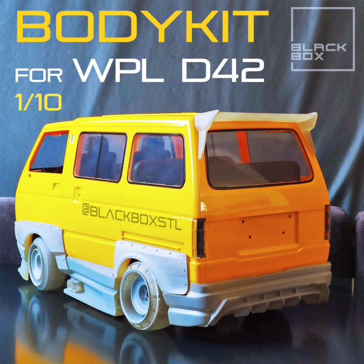 3D Printable WPL D42 RC BODYKIT by BLACKBOX 1-10th by black-box ...