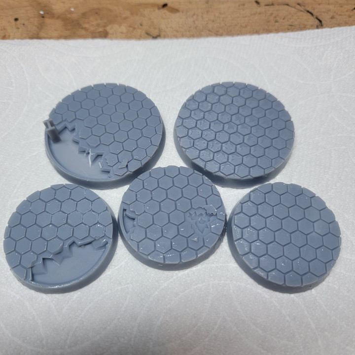 3D Printable Hex Tech Bases for Sci Fi Minis 40mm, 50mm, 70mm by ...