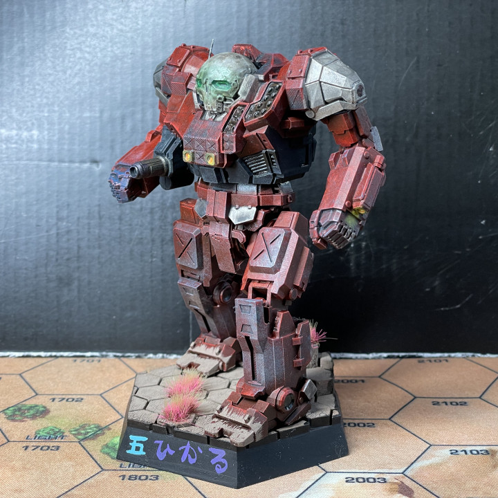 3D Print of Hex Tech Bases for Battletech Miniatures by Beckett-VTM