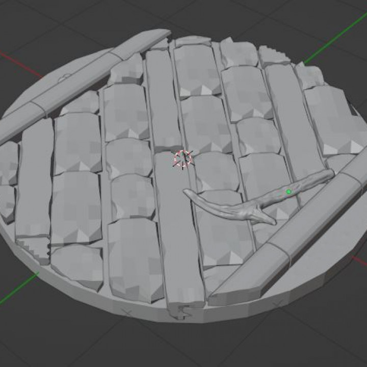 3D Printable Set of street bases by Plain miniatures