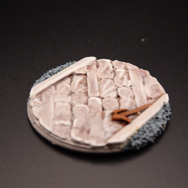 3D Printable Set of street bases by Plain miniatures