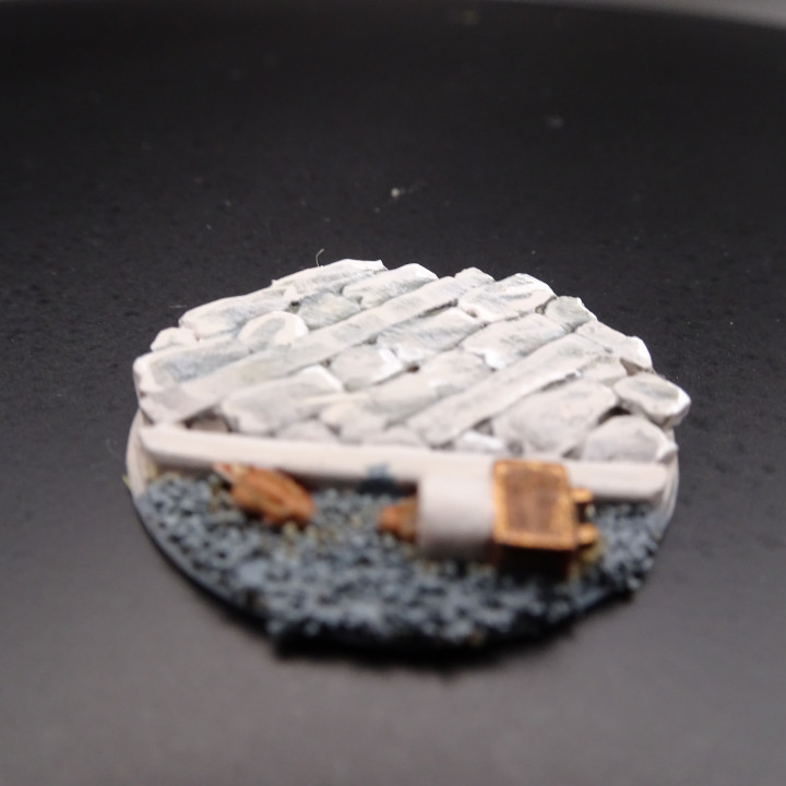 3D Printable Set of street bases by Plain miniatures