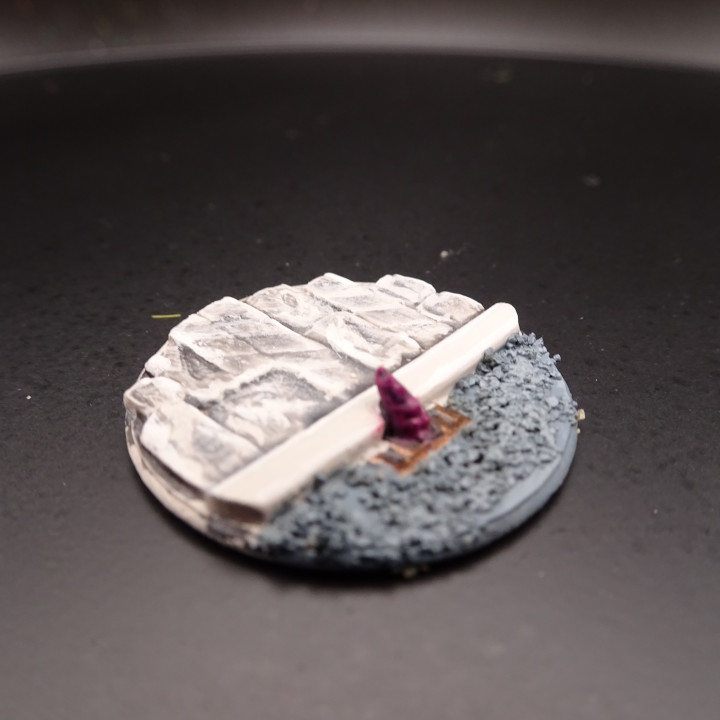 3D Printable Set of street bases by Plain miniatures