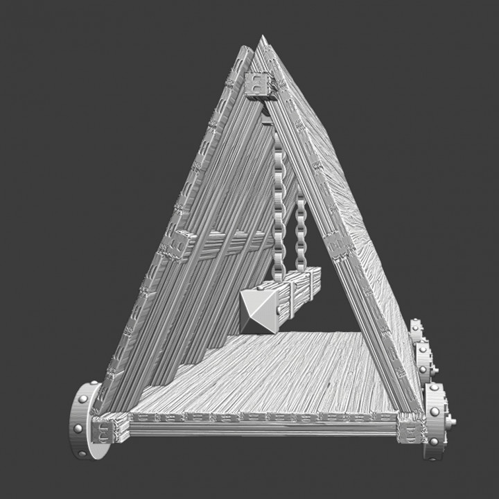 3D Printable Medieval Ram #1- Siege machine by Northern Crusades Miniatures