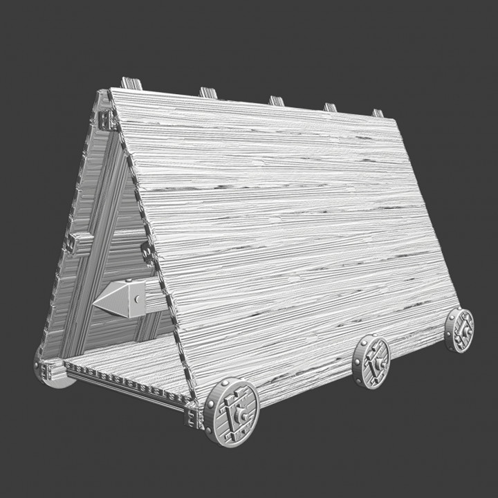 3D Printable Medieval Ram #1- Siege machine by Northern Crusades Miniatures